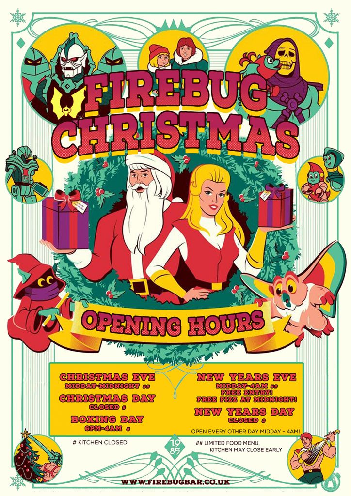 Christmas Opening Hours | Firebug Bar
